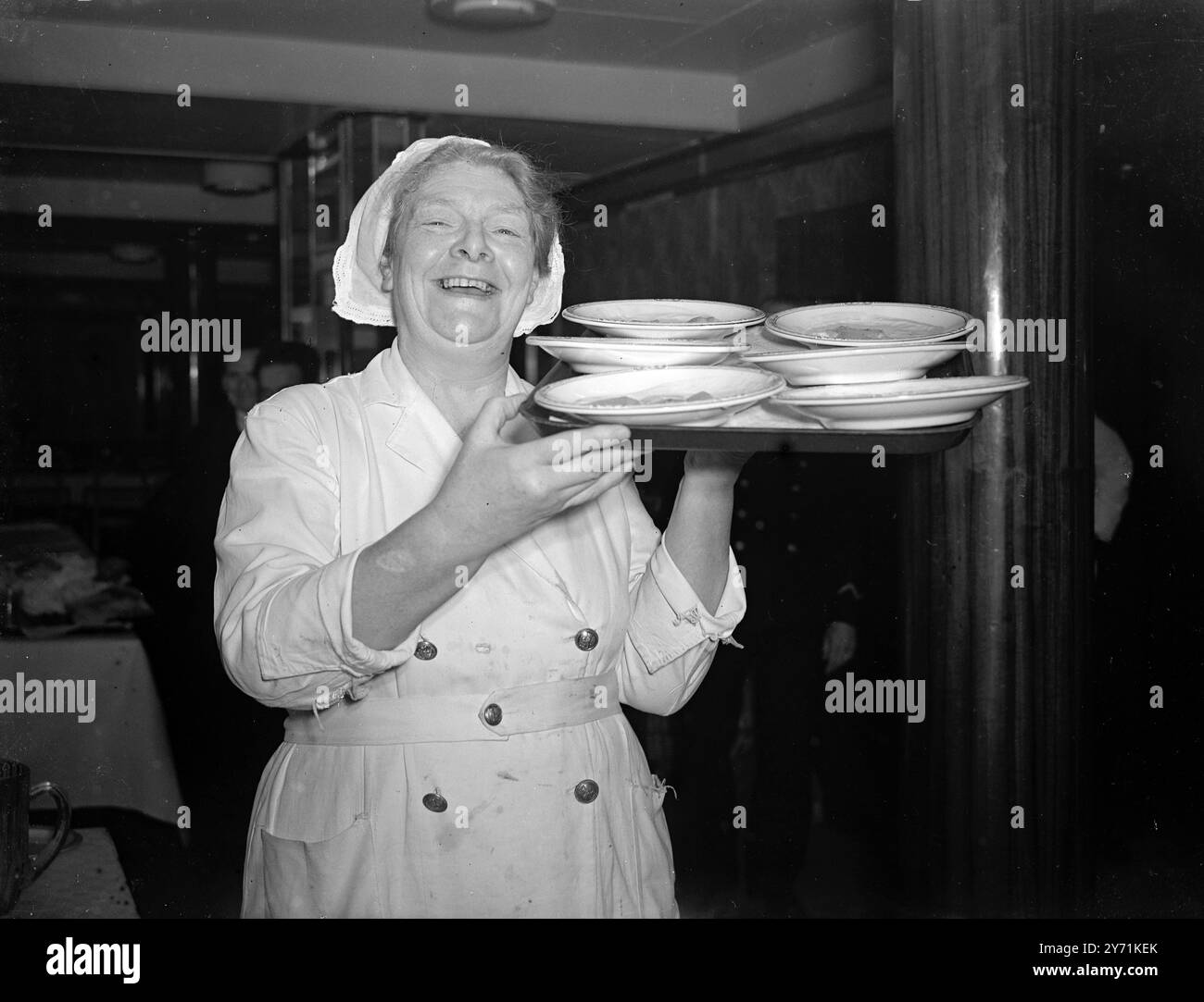 Waitress tray Black and White Stock Photos & Images - Alamy