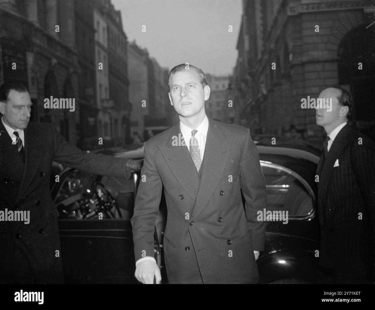 THE DUKE OF EDINBURGH , making his first public appearance since the ...
