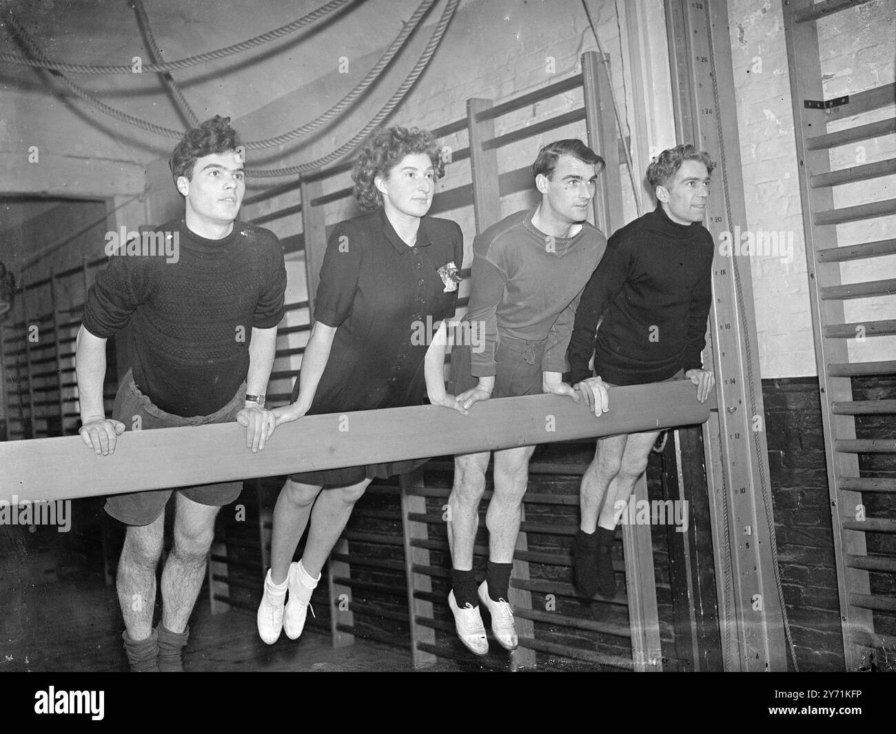 Gym gymnastics course Black and White Stock Photos & Images - Alamy