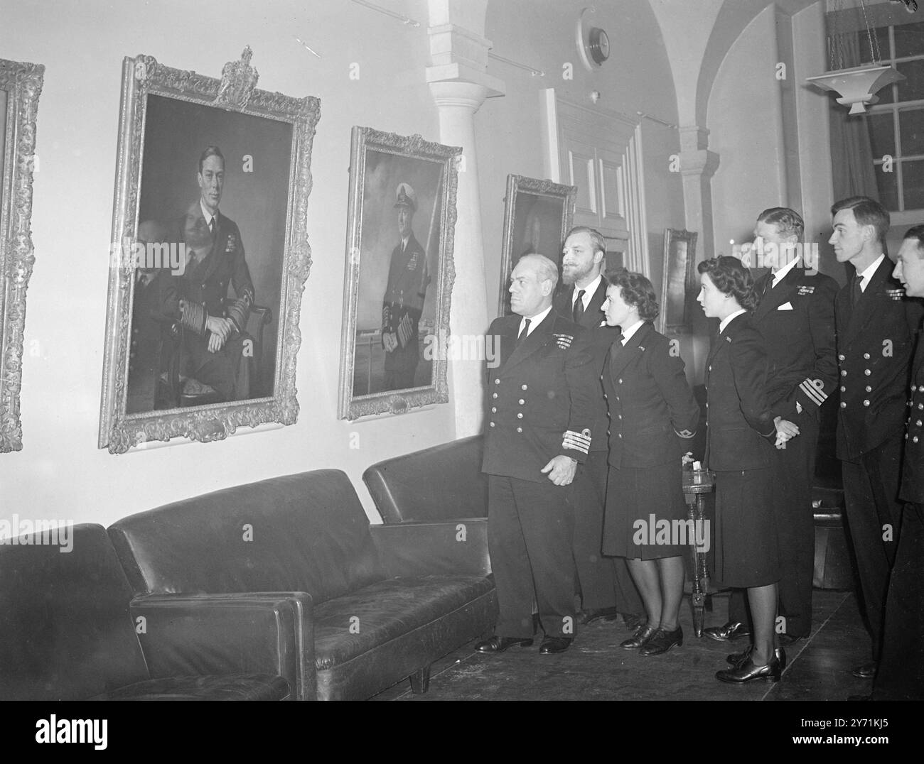 A collection of portraits of British Admirals of World War II will be ...