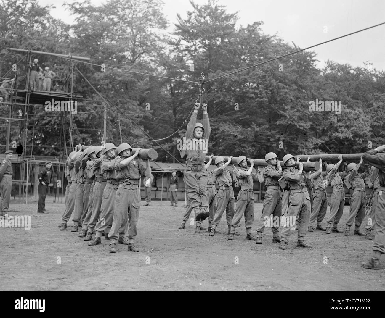" TRAINING IN THE AIR " SCHOOL FOR PARATROOPERS . Designed to play a ...