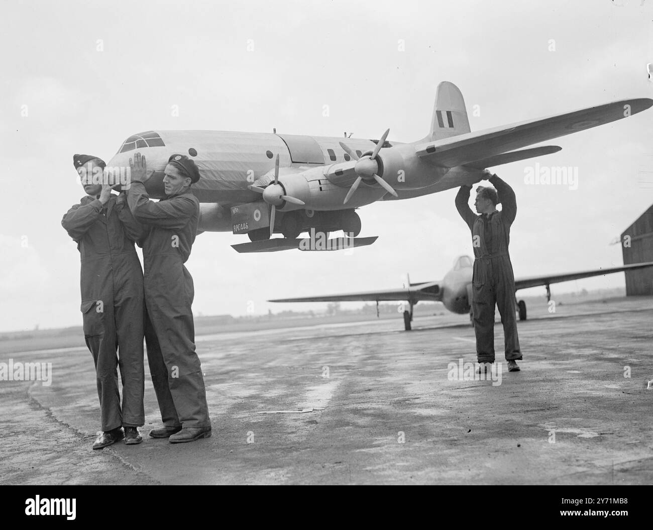 R A F REHEARSE FOR ROYAL TOURNAMENT . The RAF are staging the final ...