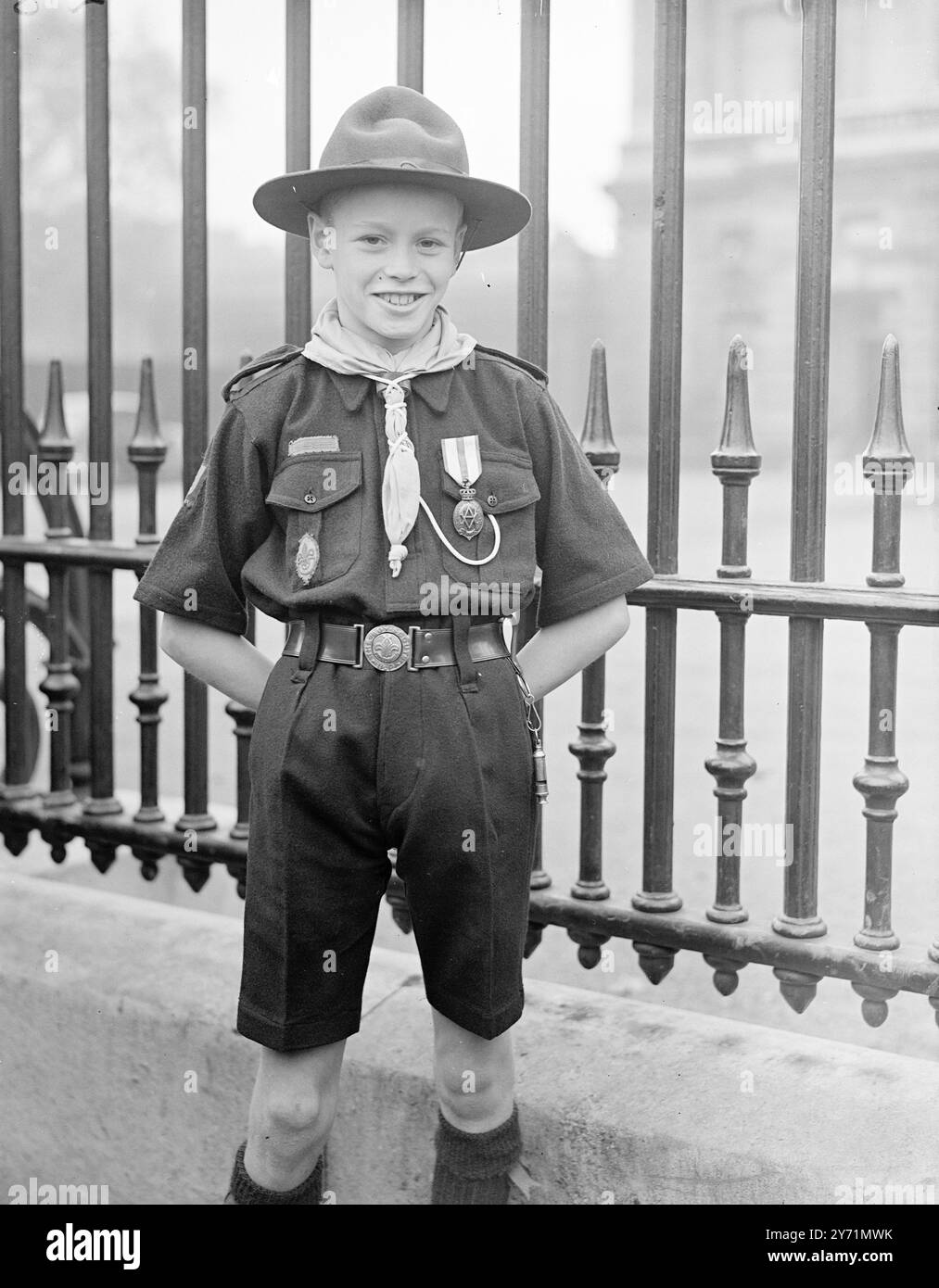 SCOUT'S GOOD DEED BROUGHT HIM MEDAL FROM THE KING . 11-year-old Scout ...