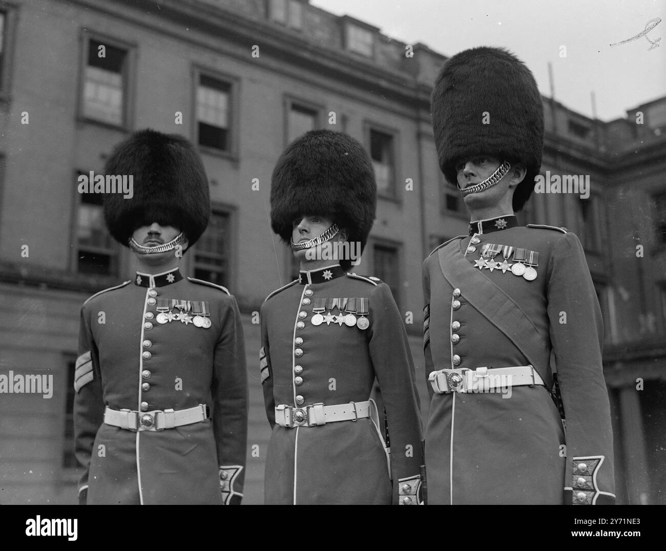 ' ALL DRESSED UP AND NO WHERE TO GO ! - - These three Sgt ' s of the ...