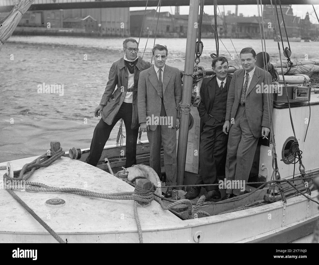 "Man the Lifeboat" for 3,000 mile "Unsinkable" trip. Off to New York in ...