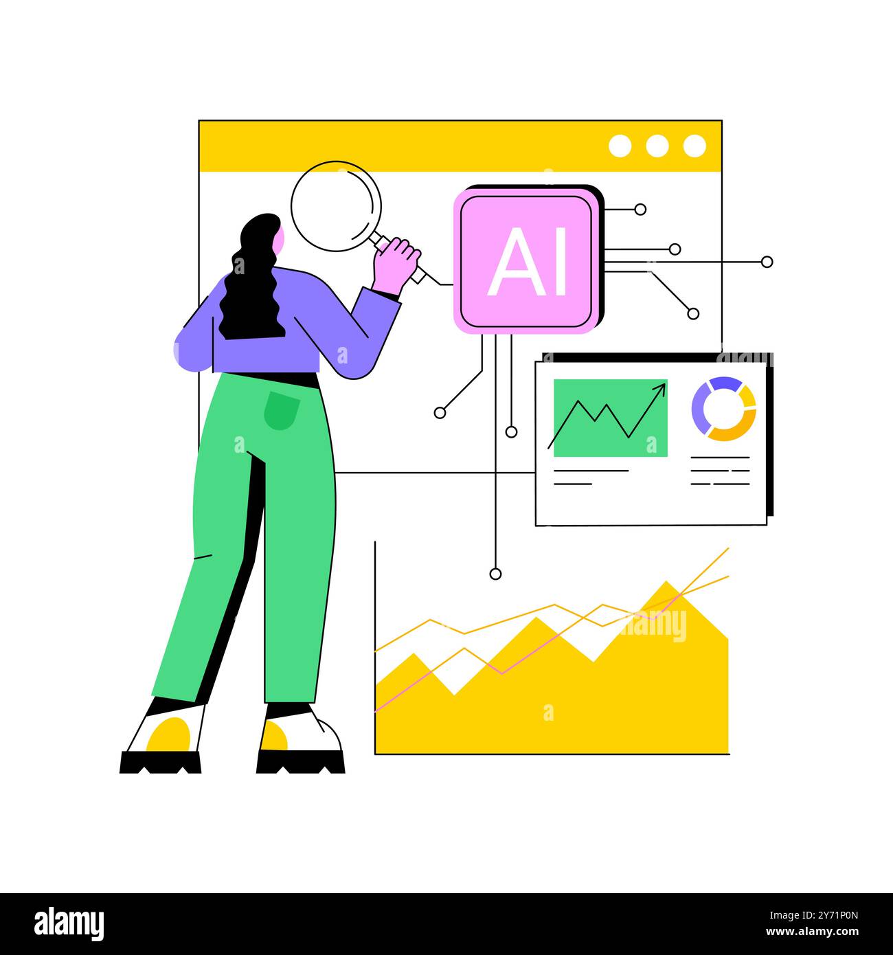 AI-Powered Predictive Marketing Insights abstract concept vector illustration Stock Vector Image ...