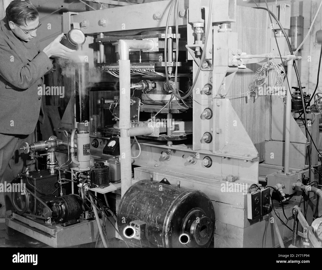 " Atom War on Disease " 30,000,000 Volt Synchrotron built Producing ...