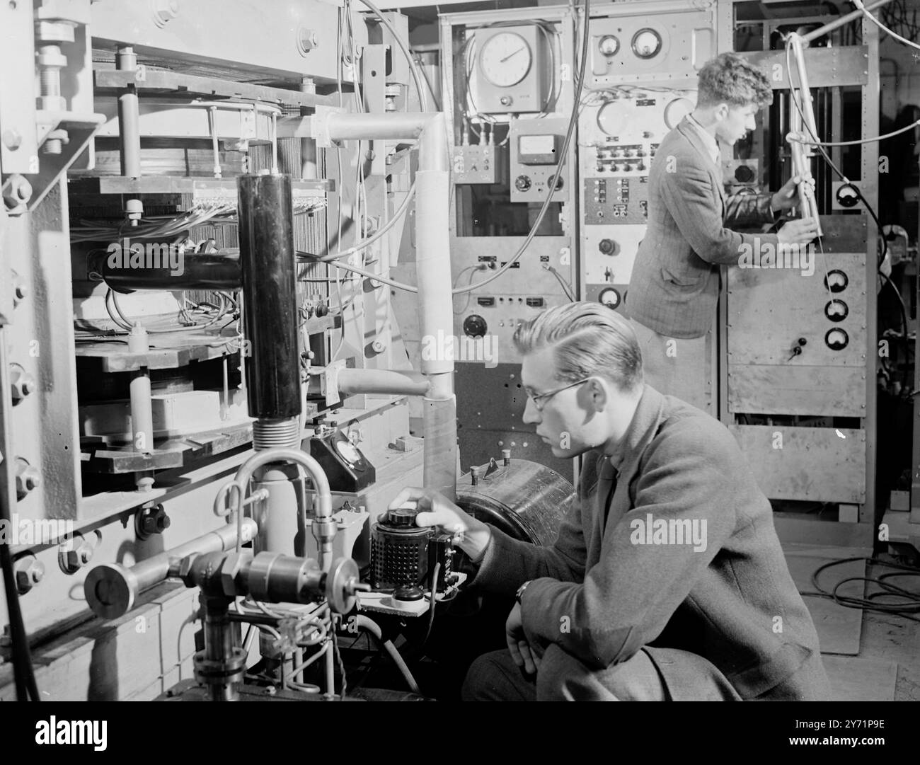 " Atom War on Disease " 30,000,000 Volt Synchrotron built Producing ...