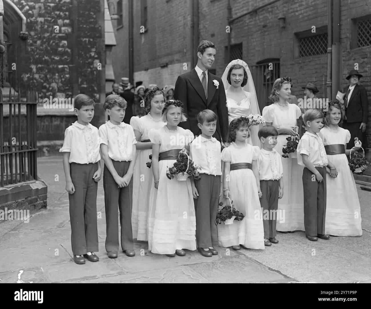 St. Michael's Wedding . Wearing a copy of the period dress she wore at ...