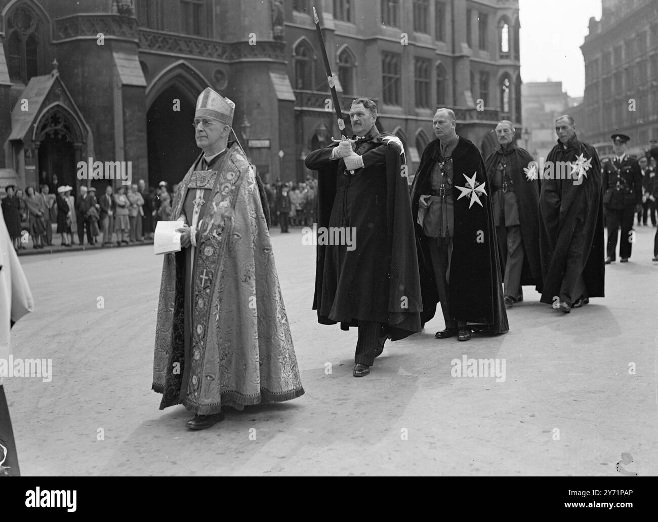 Ancient Ceremony at Westminster Abbey The flag of the Order of St. John ...