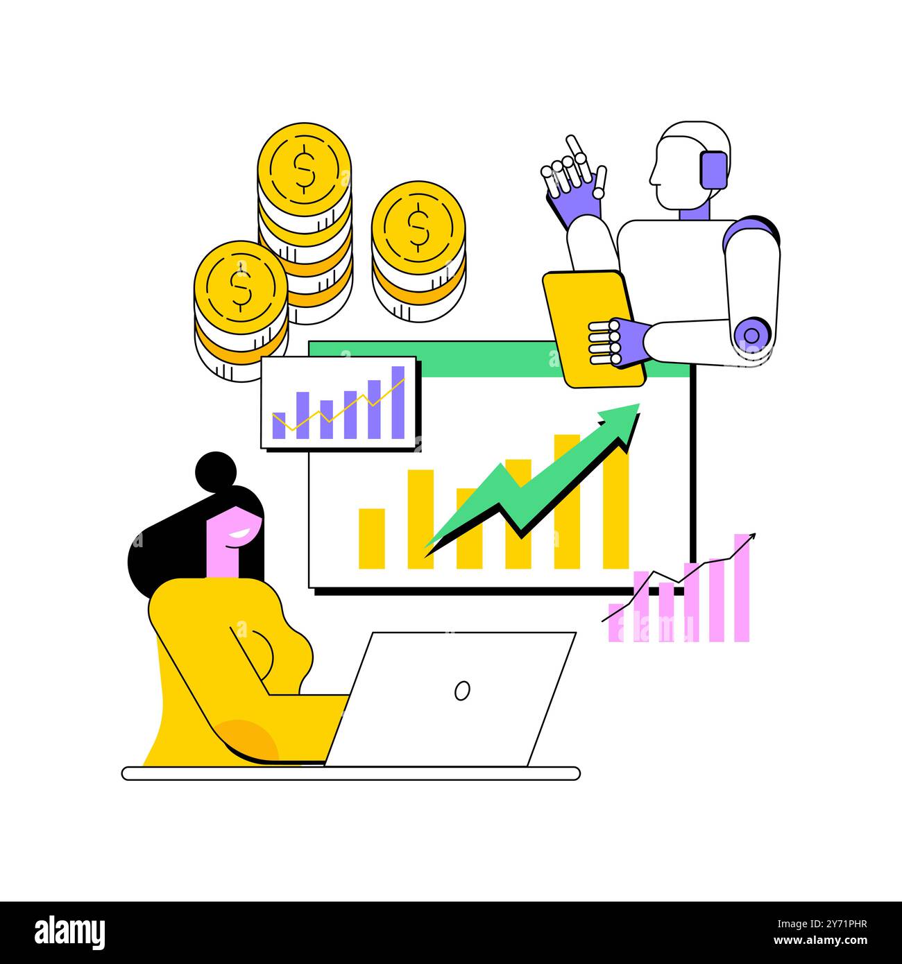 AI-Dynamic Pricing Strategies abstract concept vector illustration ... AI-Dynamic Pricing Strategies abstract concept vector illustration ...