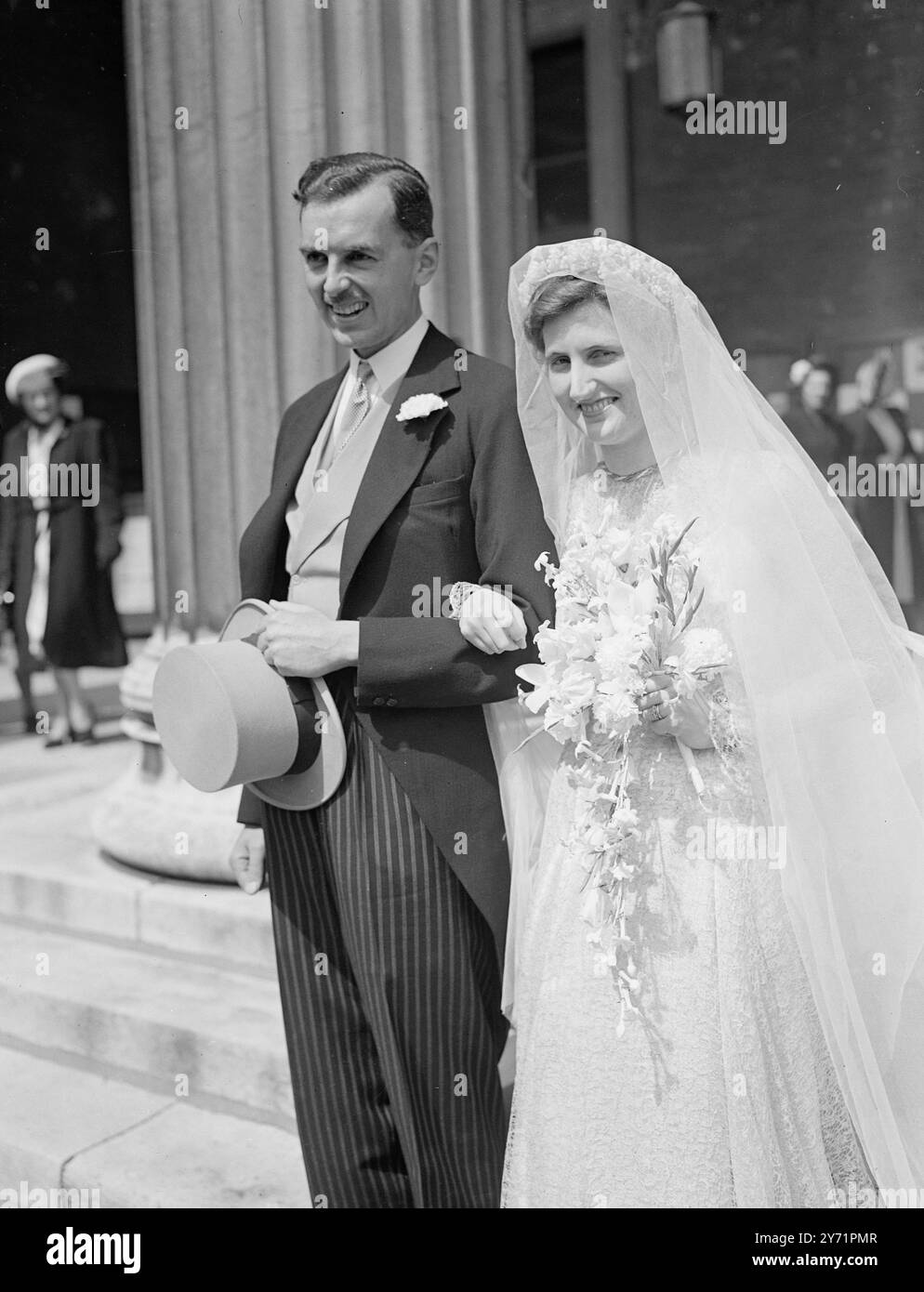 Sir John Clerke weds Miss M Beviss Bond The marriage between Sir John ...