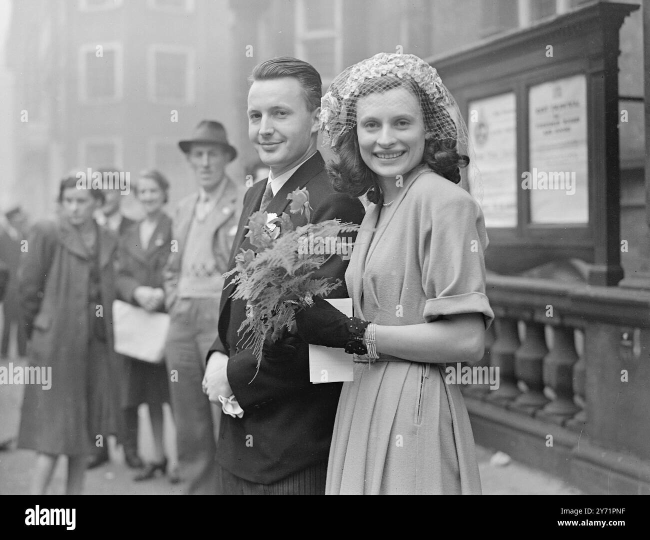 INTERNATIONAL WEDDING . Married at Caxton Hall , London , this morning ...