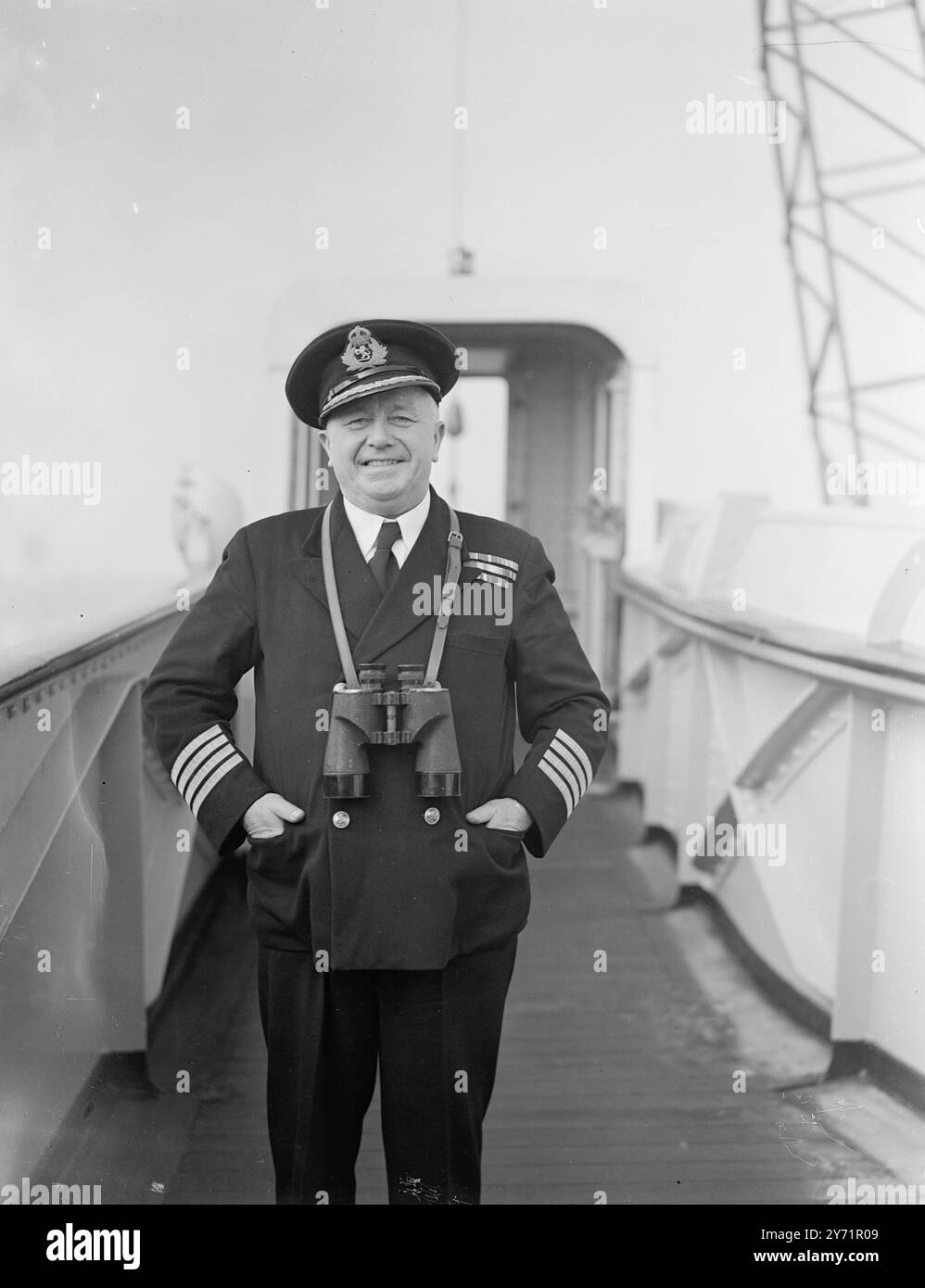QUEEN MARY'S NEW CAPTAIN TAKES OVER Capt, G.E.COVE , 59 year old former ...