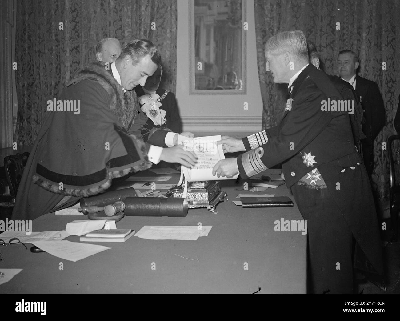 FIRST SEA LORD AT MANSION HOUSE CEREMONY First Sea Lord Admiral Lord ...