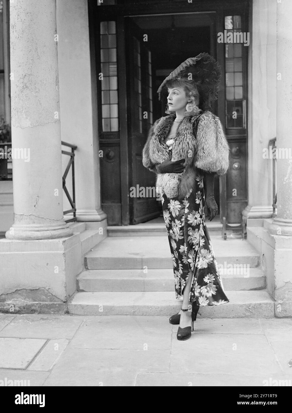 Film Garden Party Film actress Colette Melville sets out for the Film ...