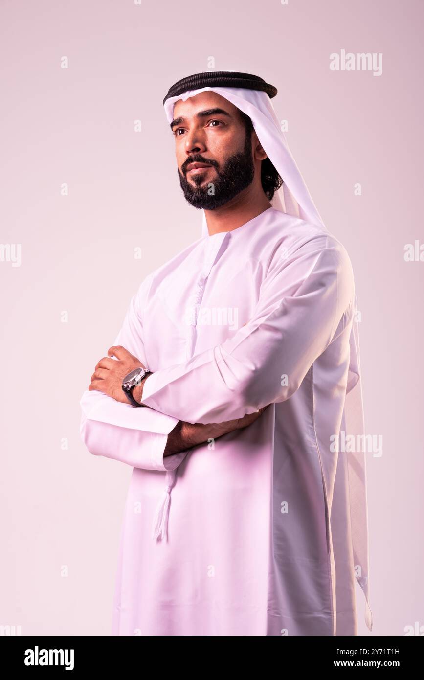Serious arabic businessman in muslim hi-res stock photography and ...