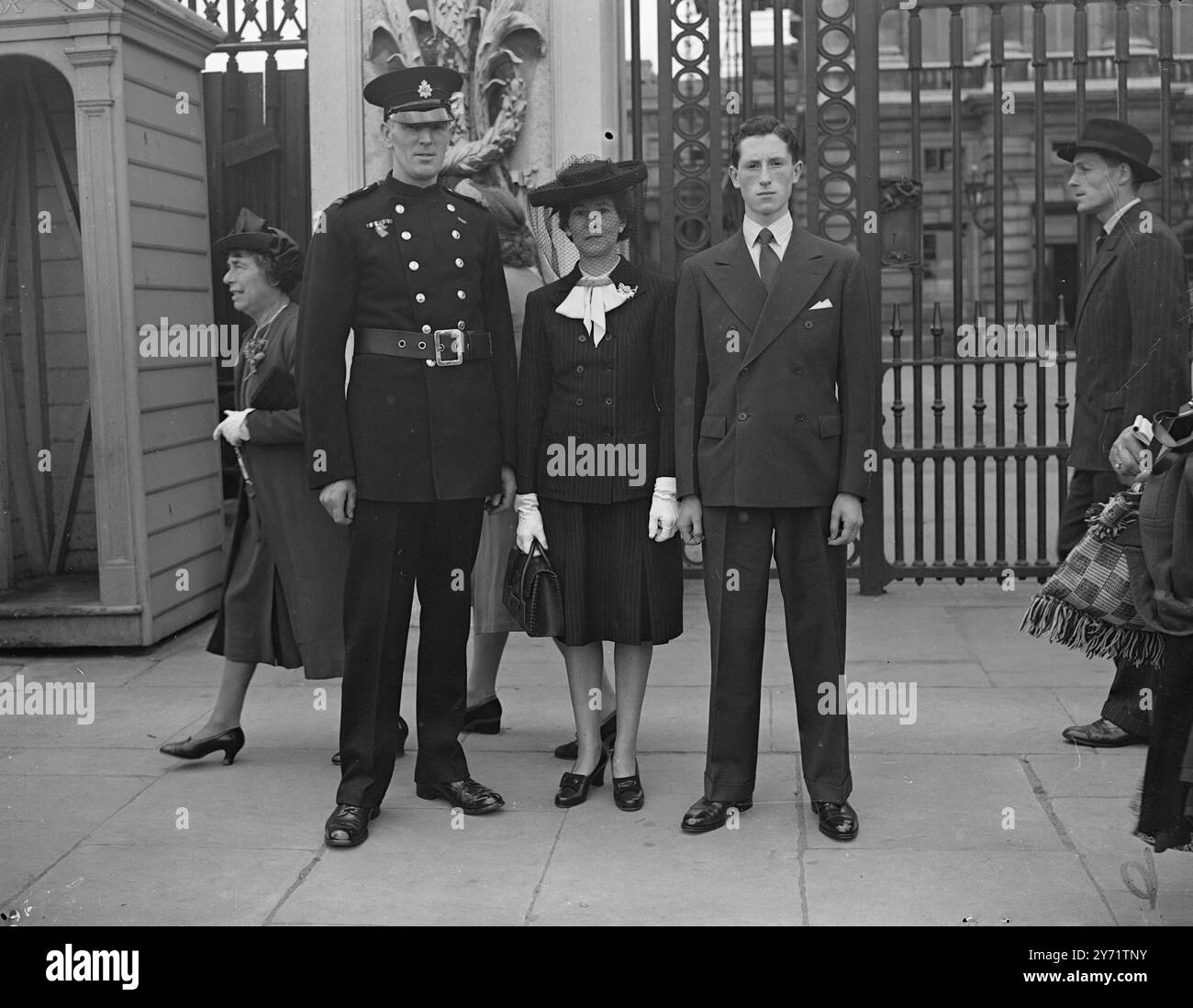 HM the King holds Palace Investiture. Sub-Officer Rowland Barrow of the ...