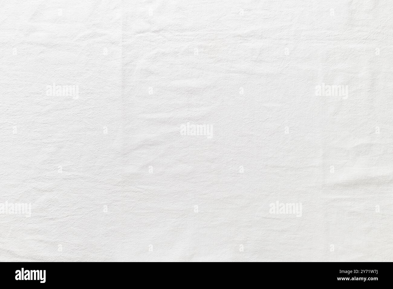 Fine bright linen cloth. The tablecloth on top view. Background for ...