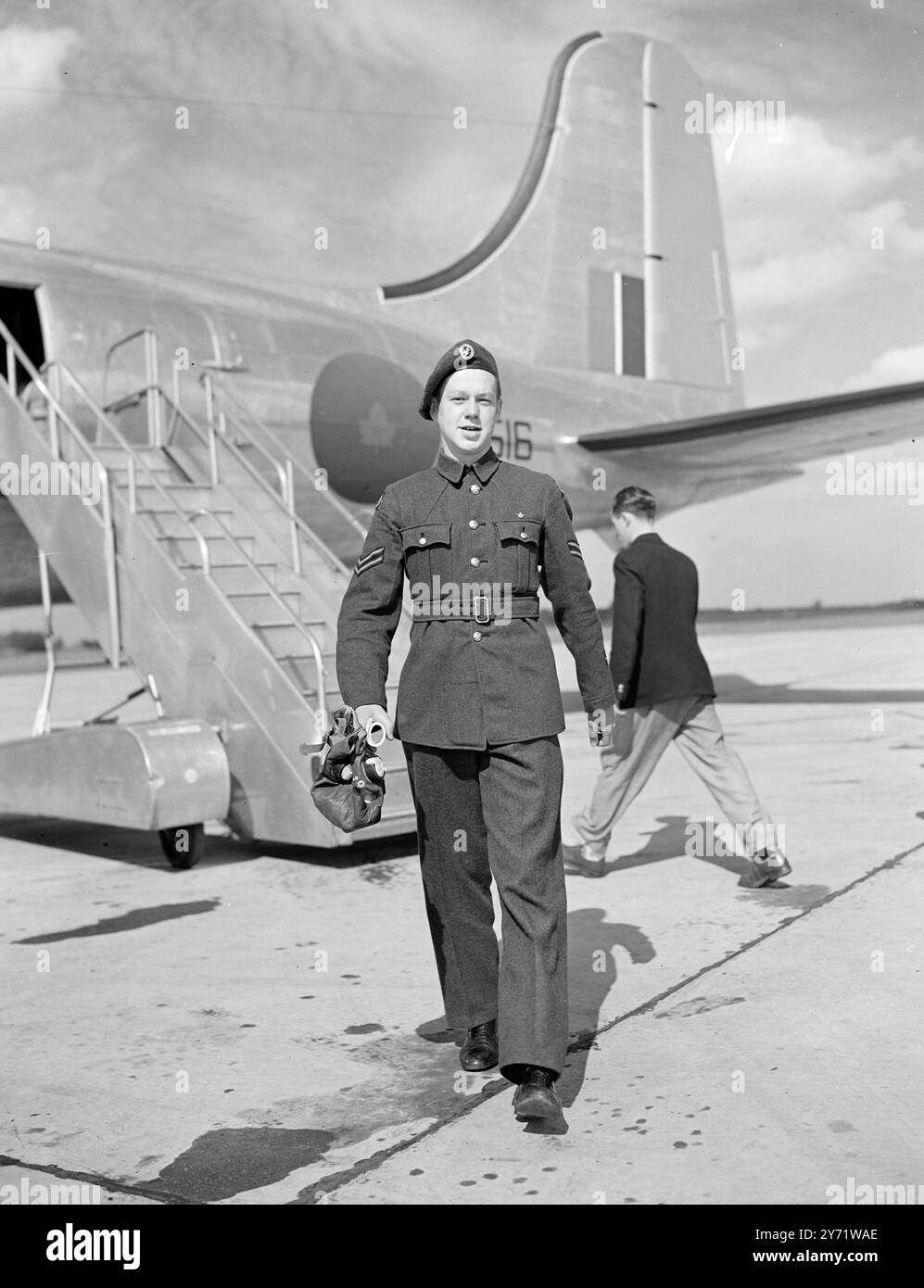 Air cadets back from Canada trip. Twenty five Air Training Corps cadets ...