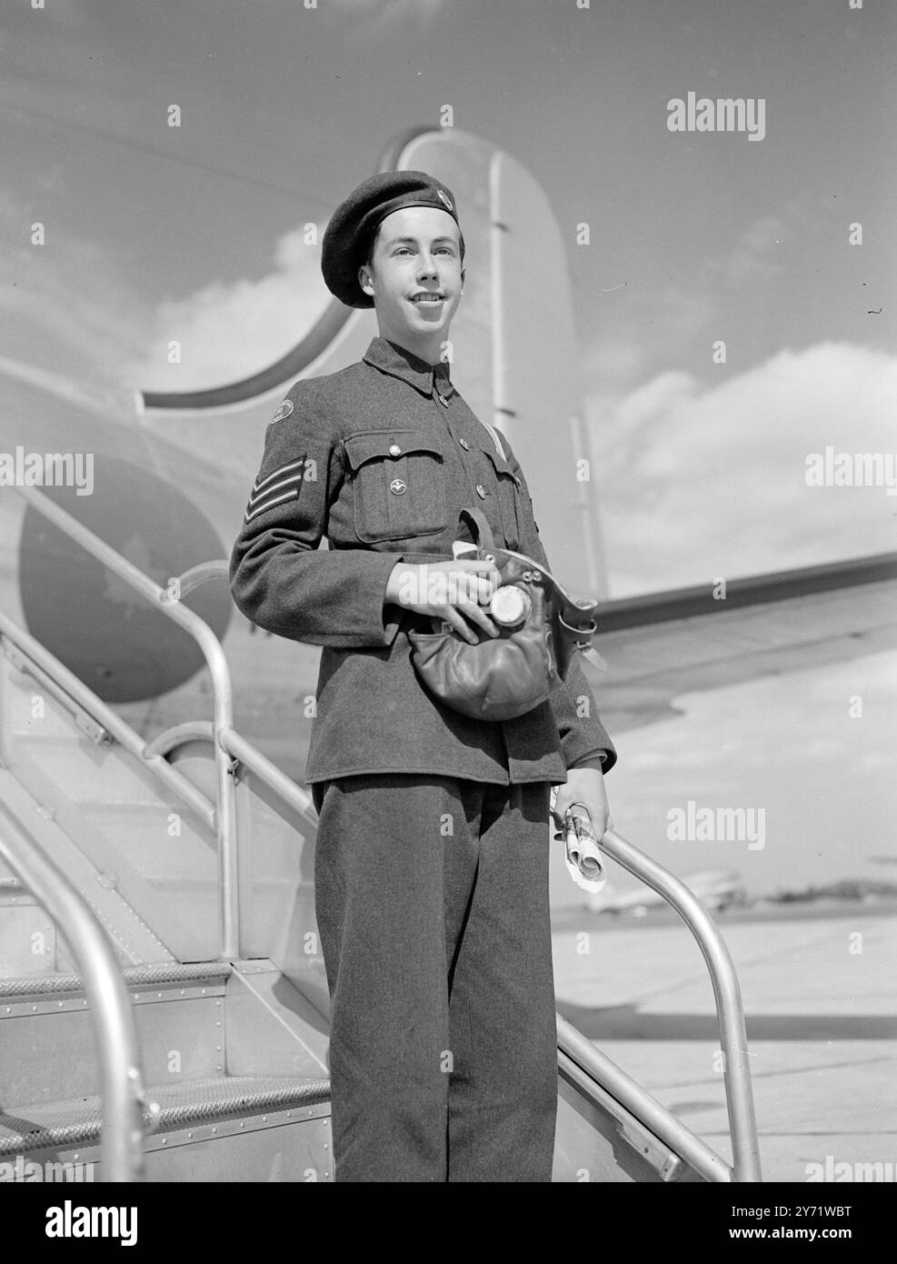 Air cadets back from Canada trip. Twenty five Air Training Corps cadets ...