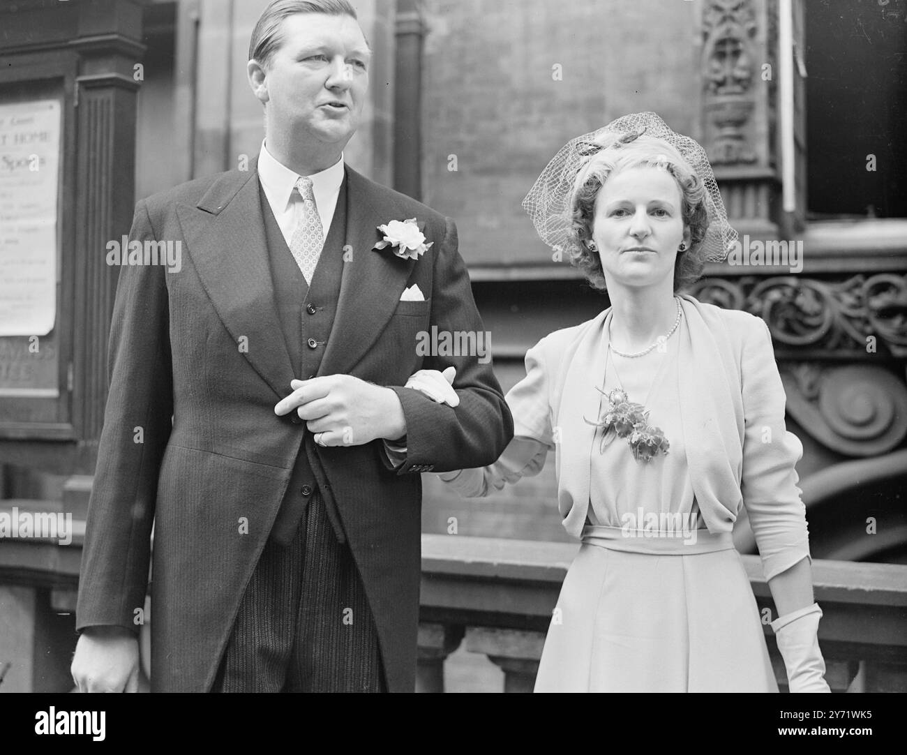 MP marries artist. Six foot six Captain Julian Snow, Socialist Whip and ...