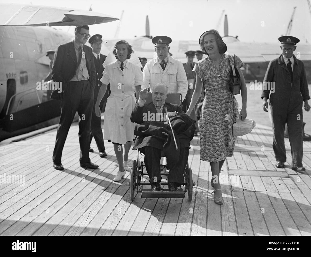 Sir Thomas Beecham home ill. When Sir Thormas Beecham arrived at ...