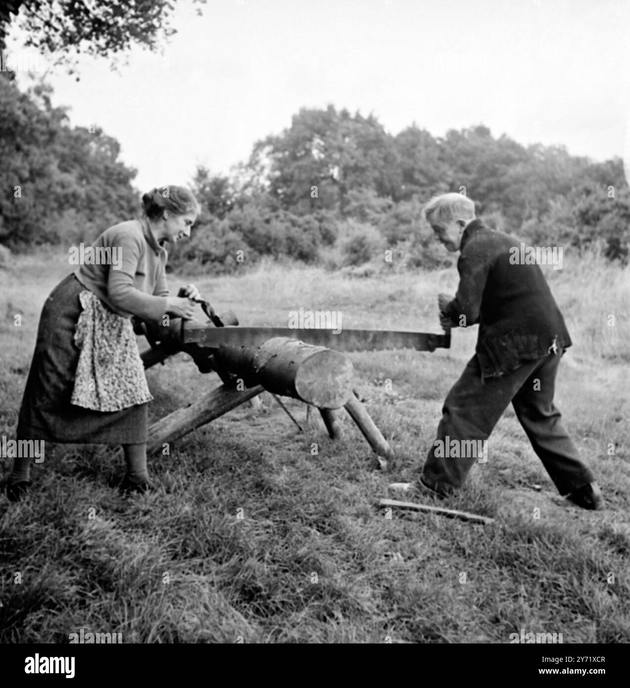 Silas Saunders and his wife. Mr Silas Saunders was the last chair ...