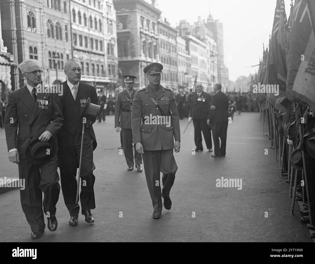 " BANNERS OF GLORY " AT THE BRITISH LEGION PARADE. His Royal Highness ...