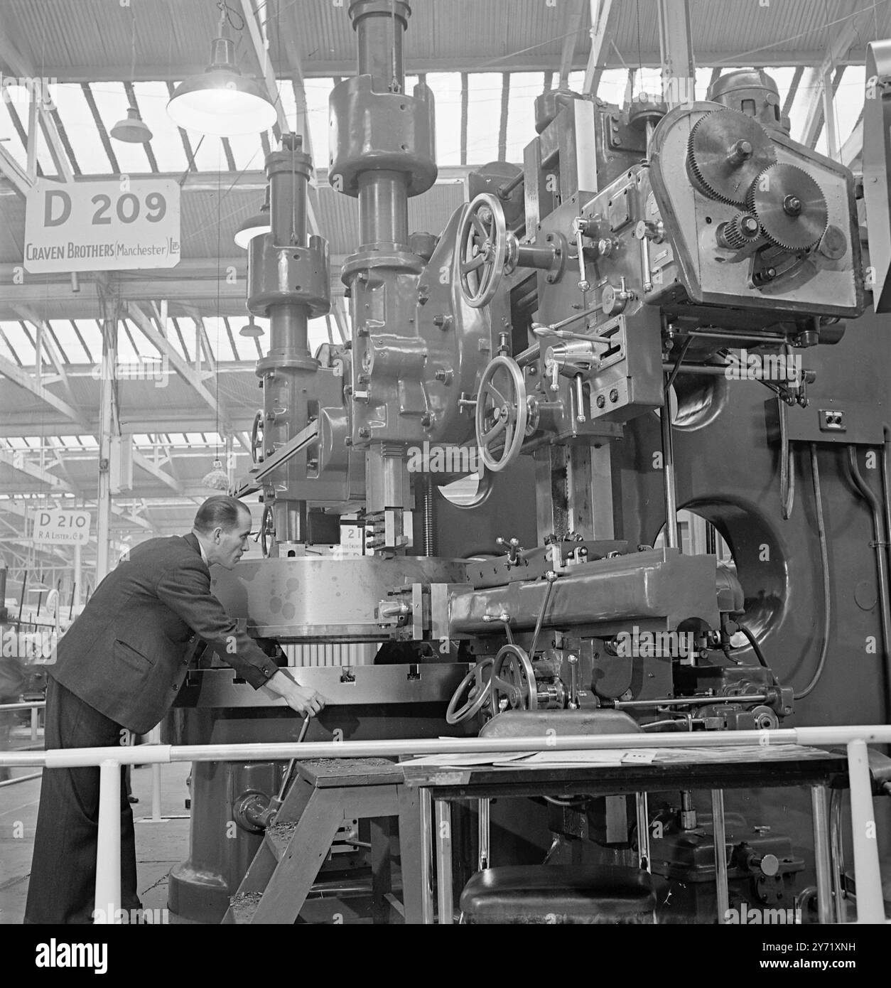 B.I.F CASTLE BROMWICH The "CRAVEN" Heavy duty 6 ft Double column ...