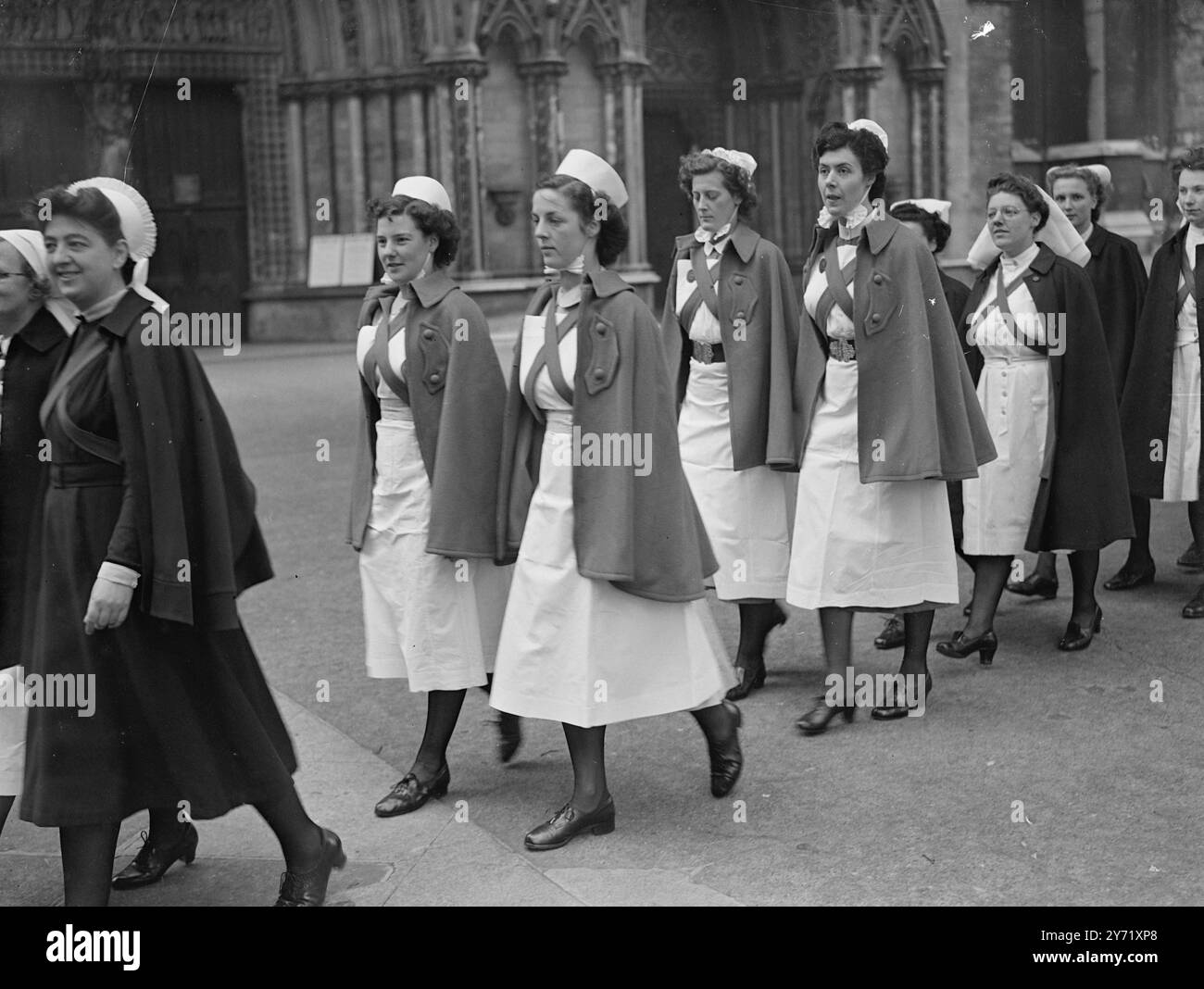Nurses attend their annual service 200 nurses in uniform attended their ...