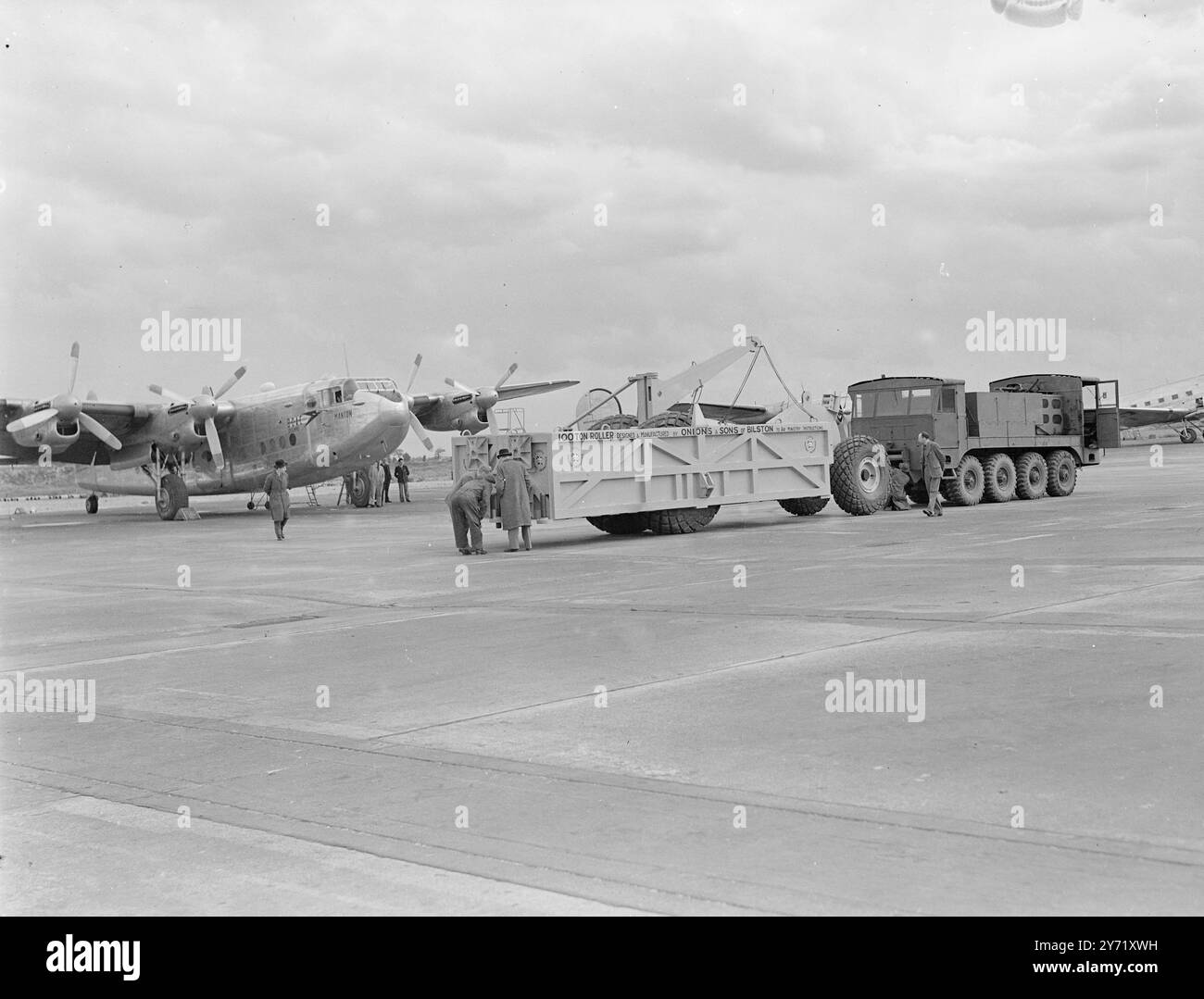 TESTING THE BOMBS Something new in modern machinery made its appearance ...