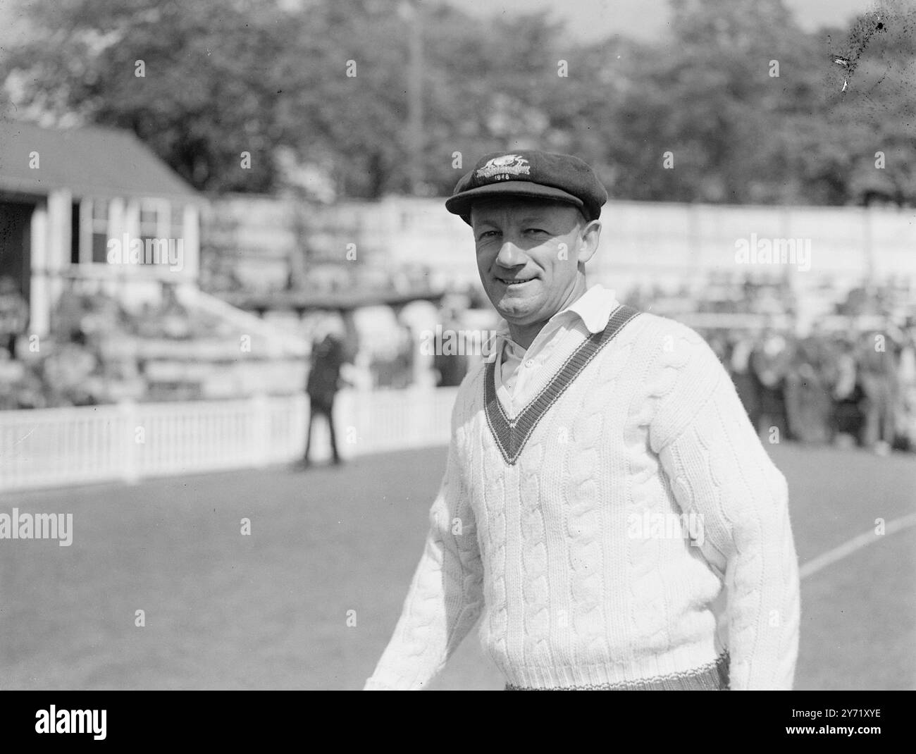 Donald Bradman - Australian cricketer - undated but 1940s or 1950s ...