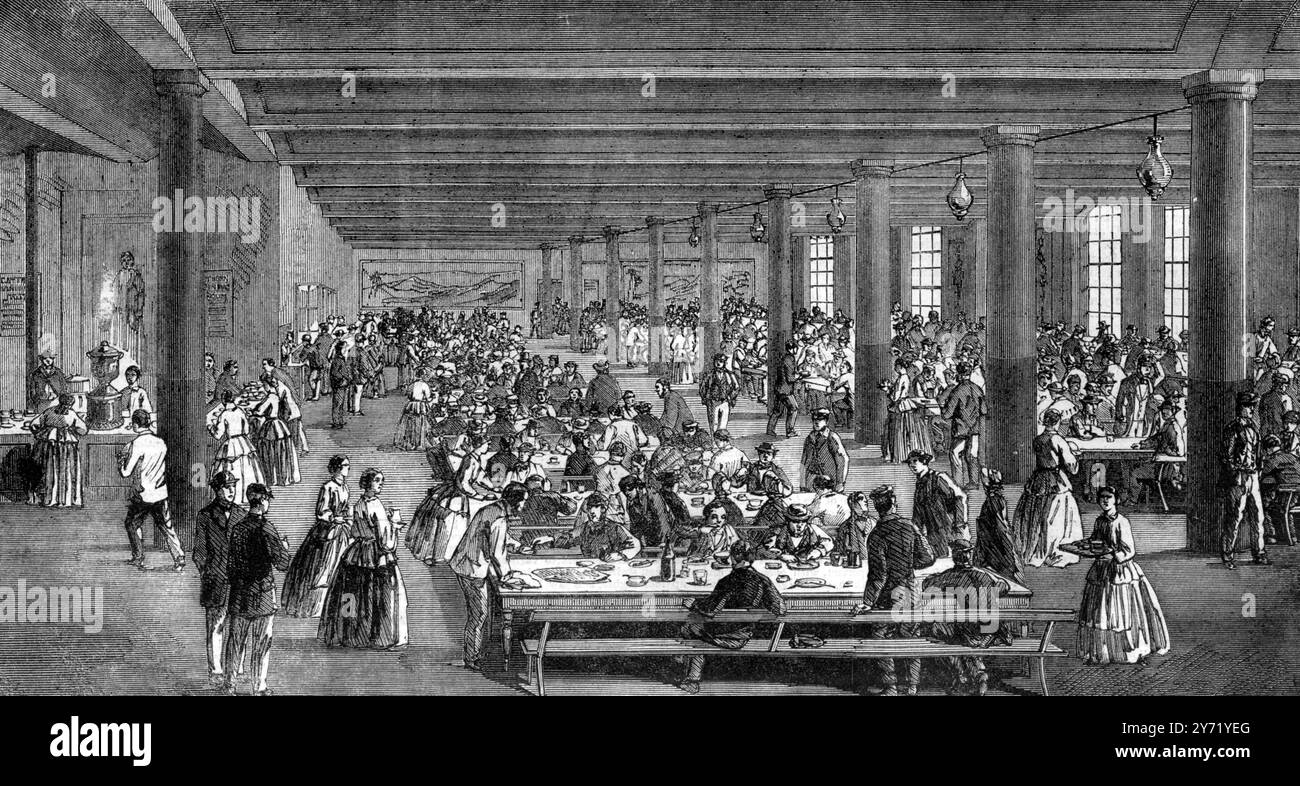 The Cotton Famine : Working men's dining hall , Gaythorn Cooking Depot ...
