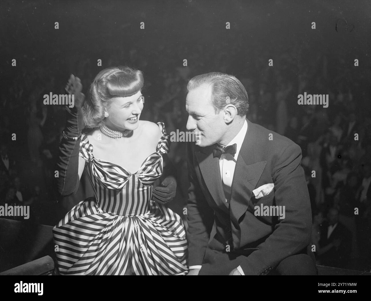 SHEILA IN STRIPES FILM BALL Lovely film actress SHEILA SIM , wore this ...