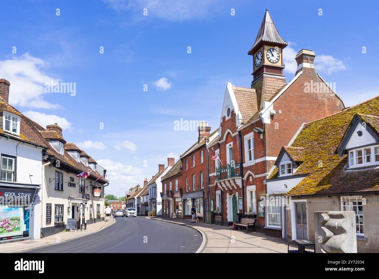 Fordingbridge Town Hall built 1877 is on Fordingbridge High Street ...