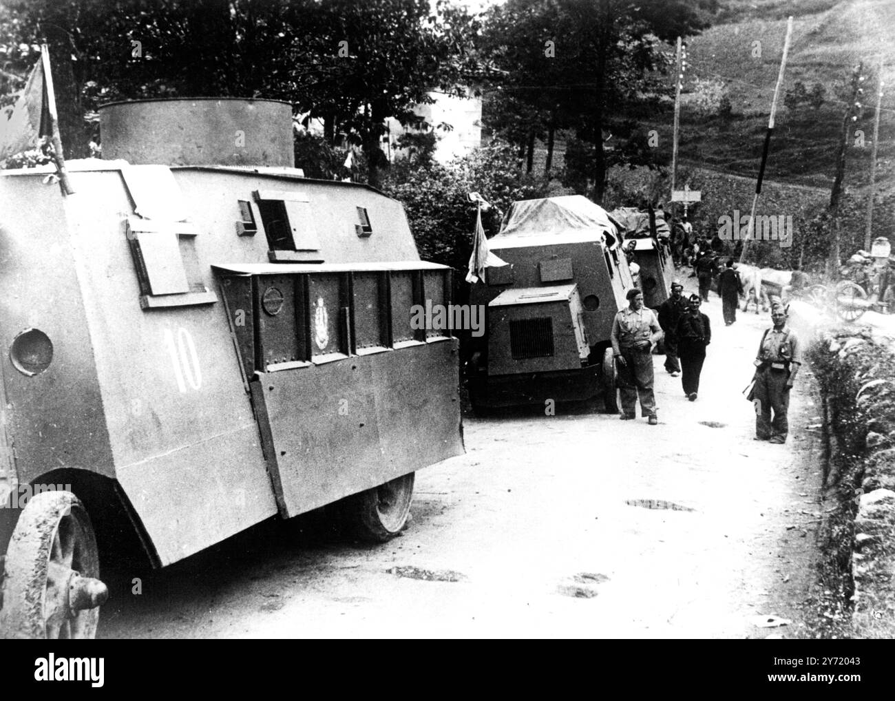 NEW PICTURES OF REBELS' ONSLAUGHT ON BILBAO. FIGHTING OVER 21-MILE ...