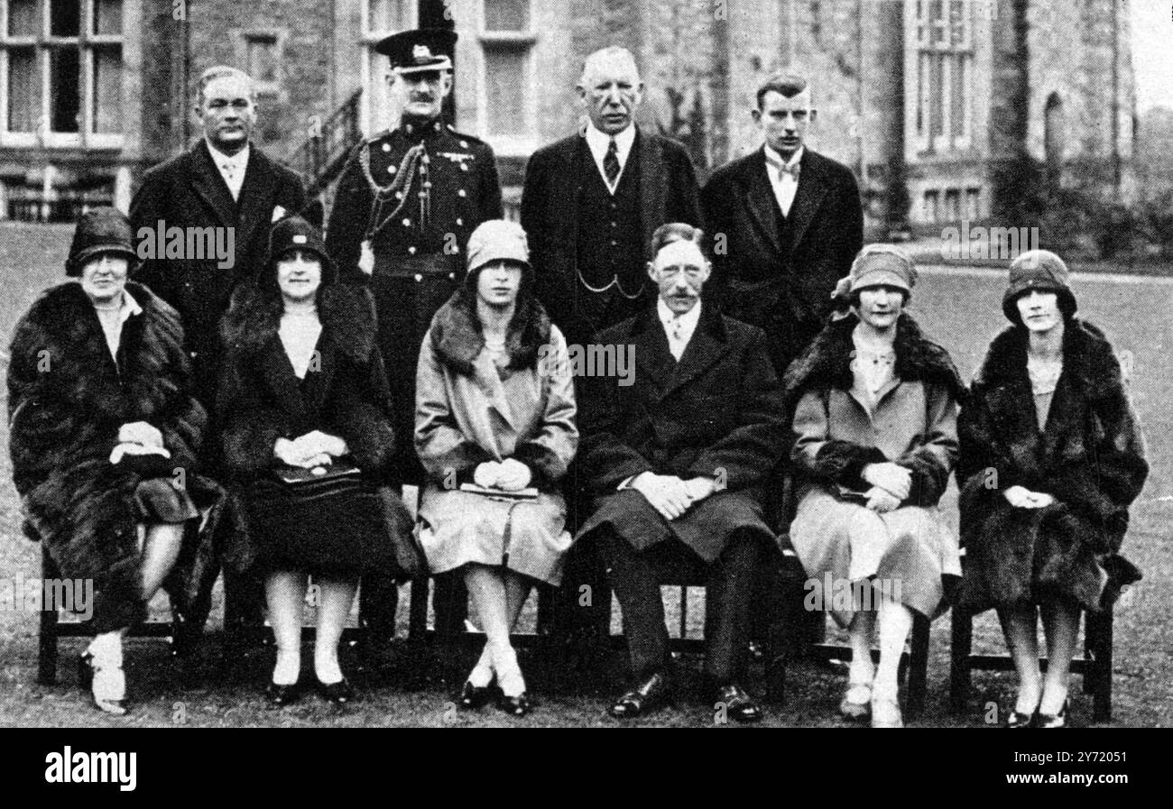 Princess Mary in Ulster : A group including Her Royal Highness ...
