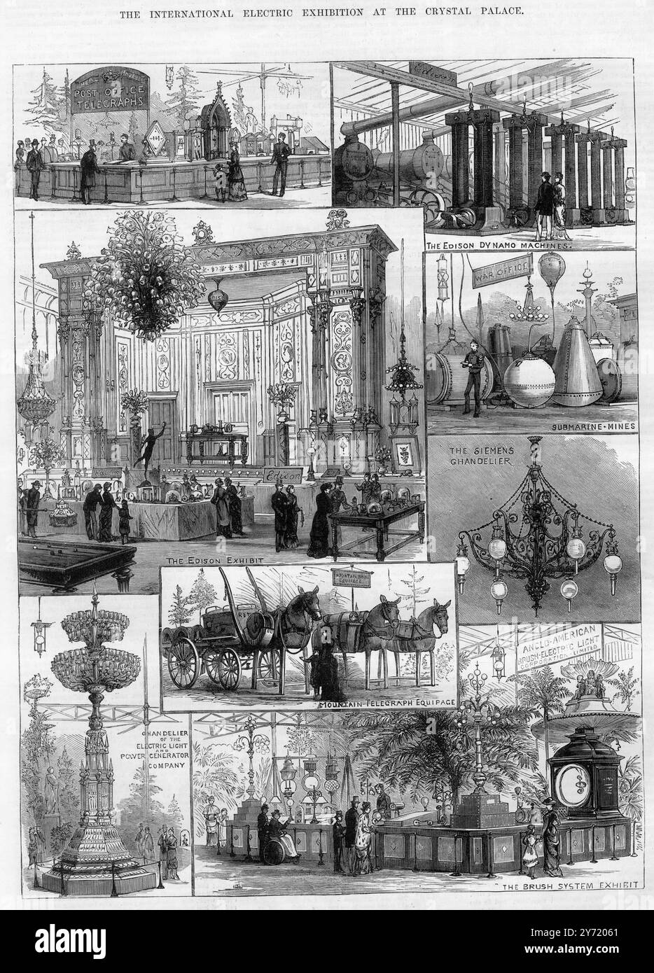 International Electric Exhibition at the Crystal Palace, London inc ...