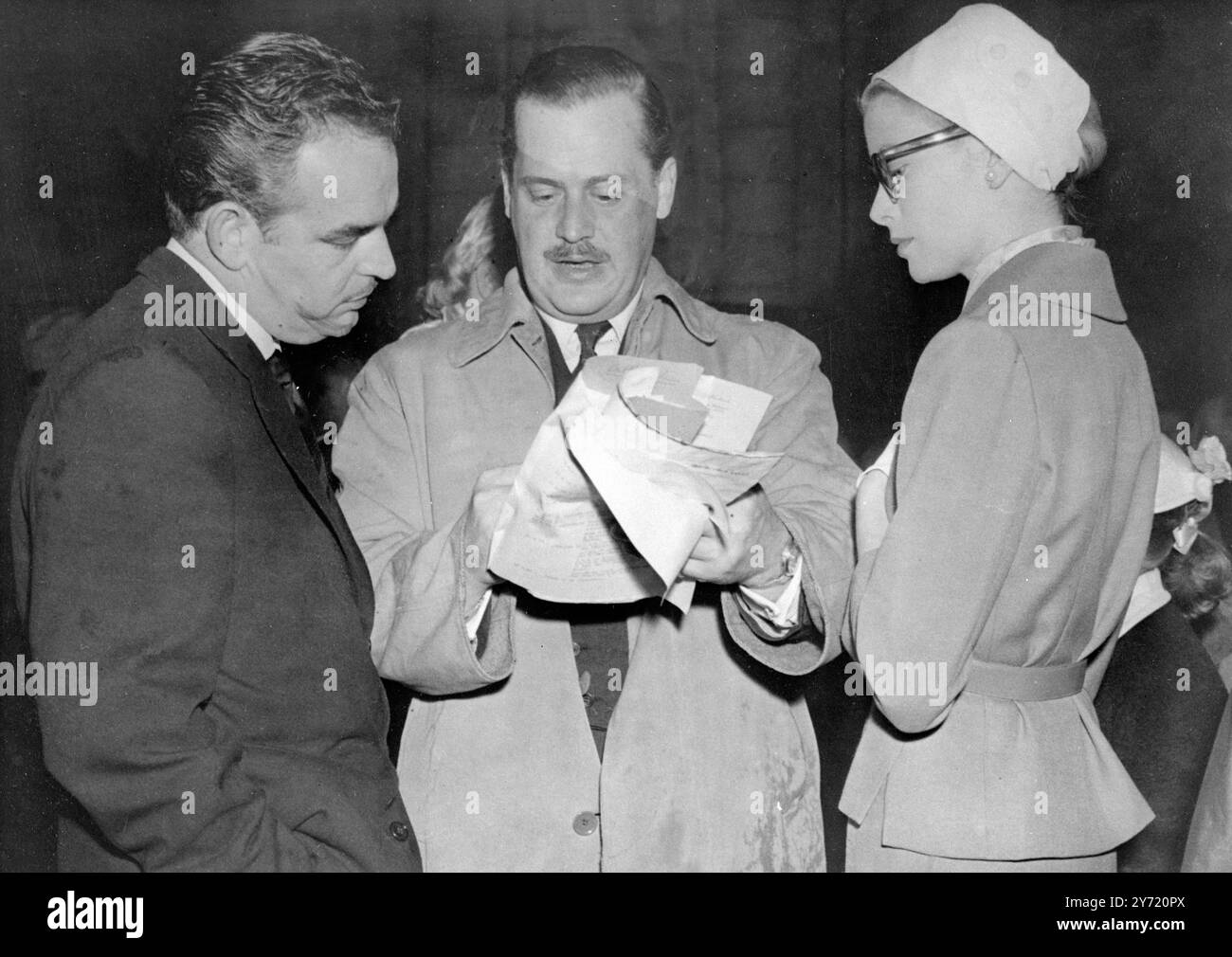 Prince Rainier, the Palace Chamberlain and Grace Kelly sort out the ...