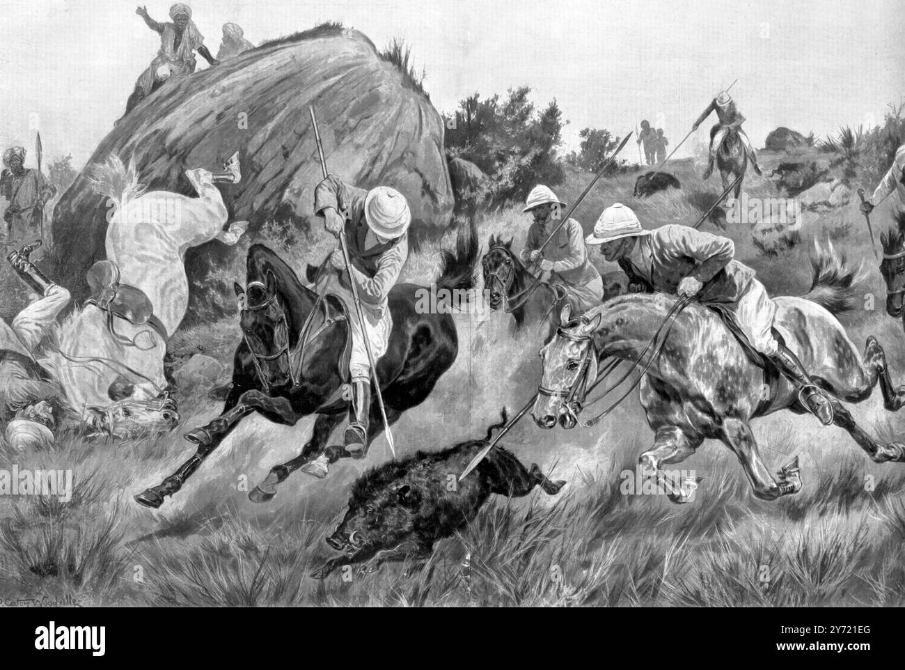 Pigsticking in india hi-res stock photography and images - Alamy