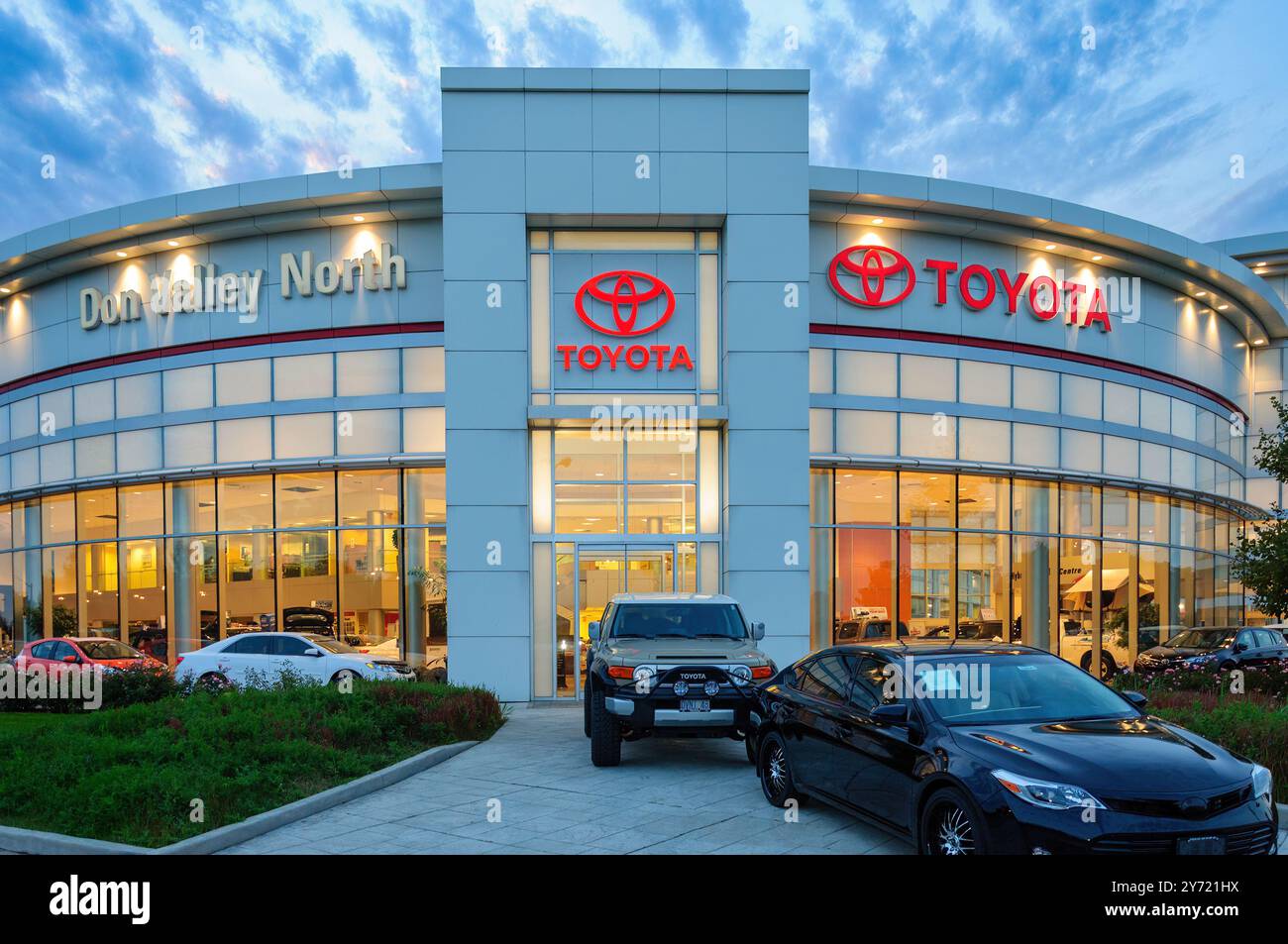 Toronto, Canada - September 5, 2024: Don Valley North Toyota dealership ...