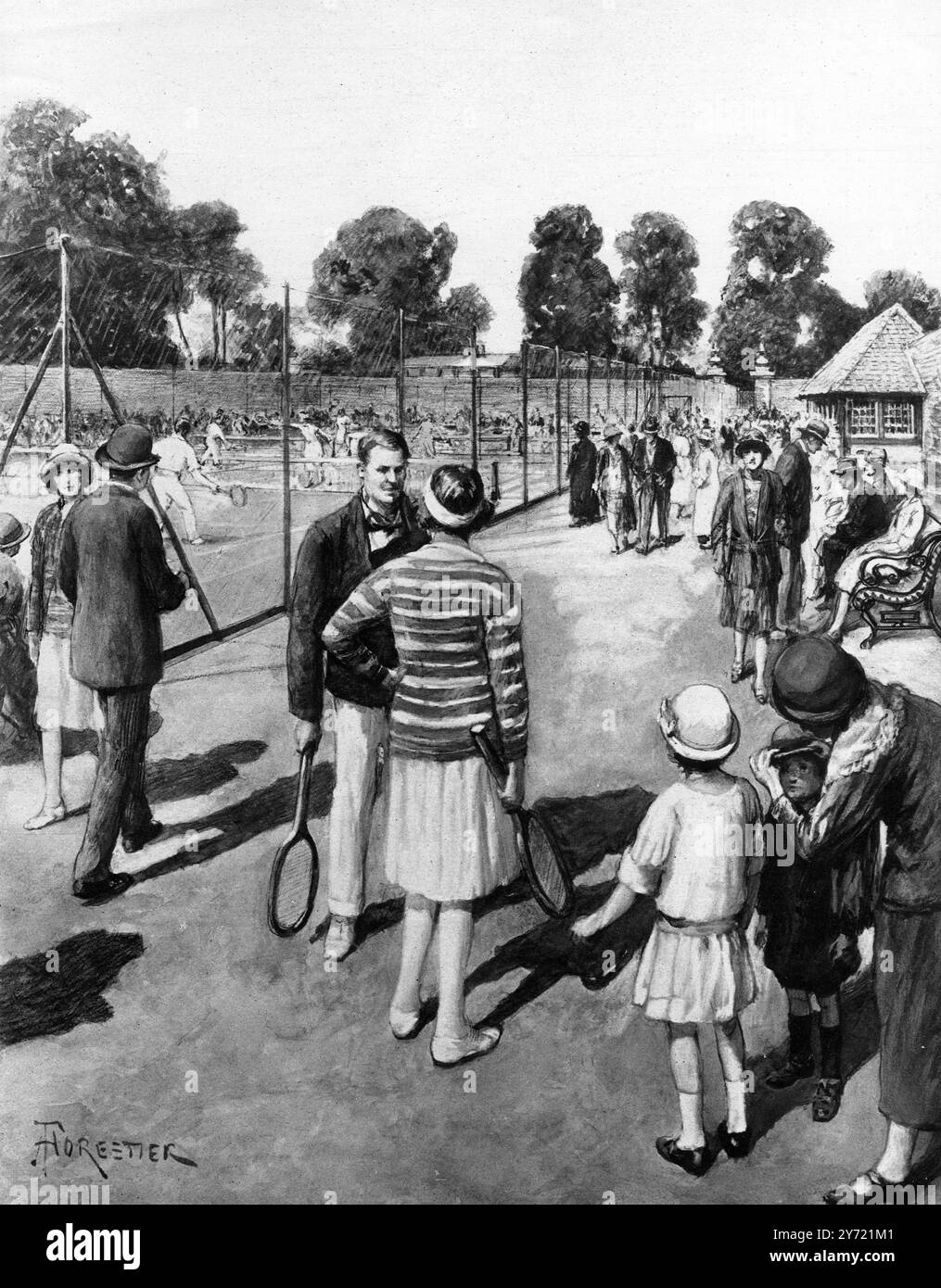 Lawn tennis in Hampton Court Tilt Yard . Where King Henry VIII , " the ...