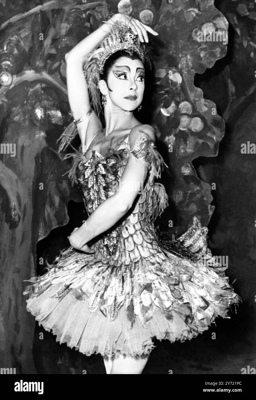 Seen in arrested motion is ballerina Margot Fonteyn , as " The Firebird ...