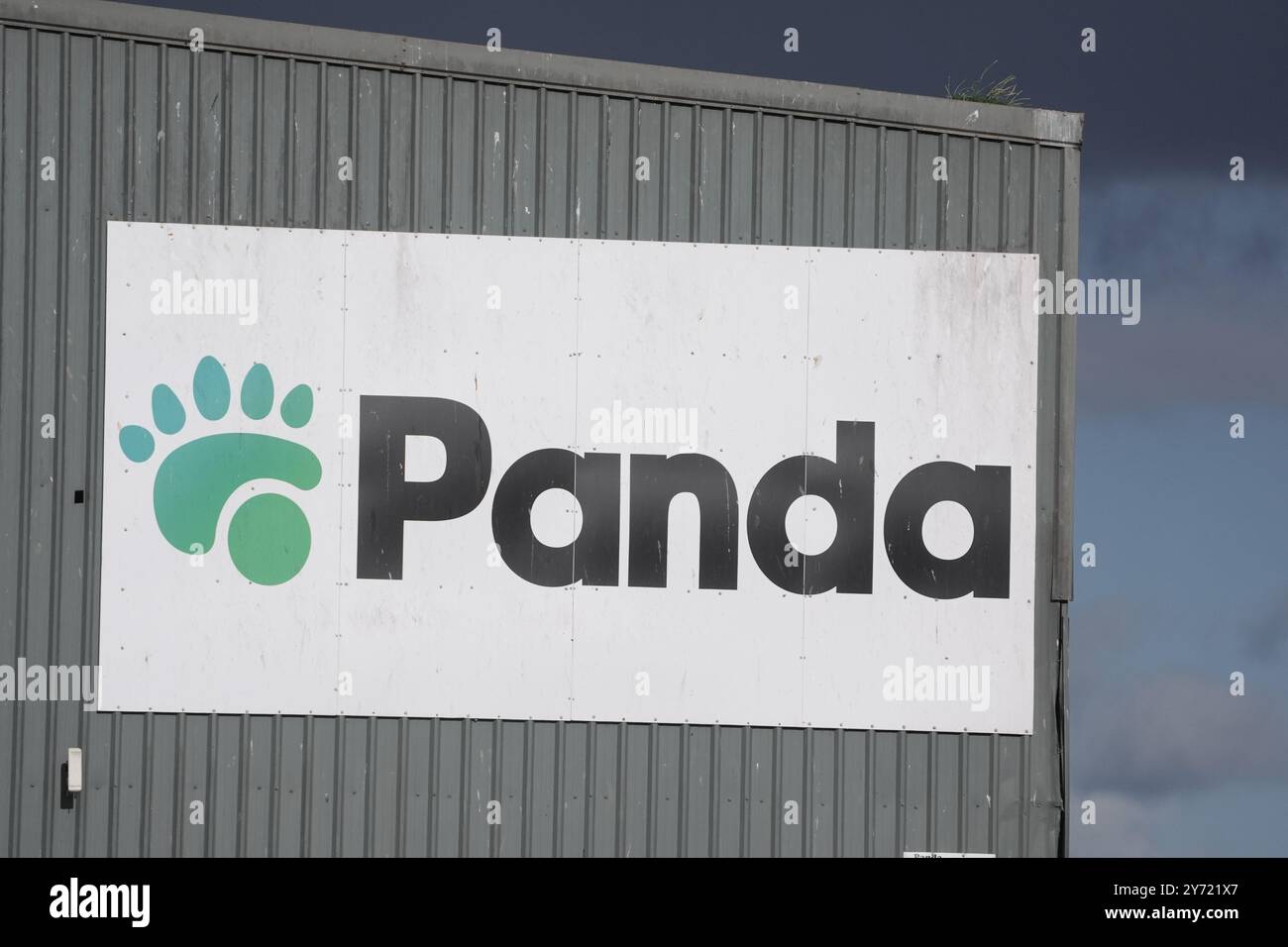 A general view of signage for the Panda recycling centre in Ballymount ...