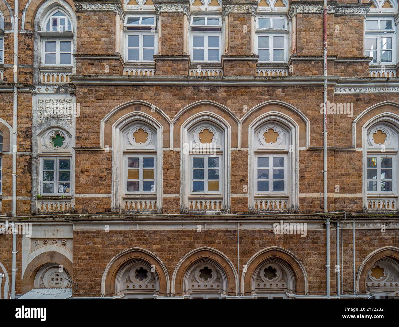 08 27 2023 Vintage Old Stone House of The B.J.P.C Institution Charni ...