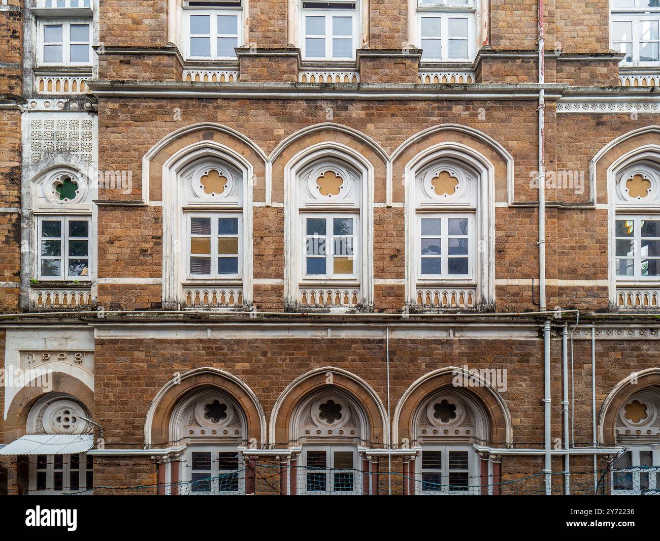 08 27 2023 Vintage Old Stone House of The B.J.P.C Institution Charni ...