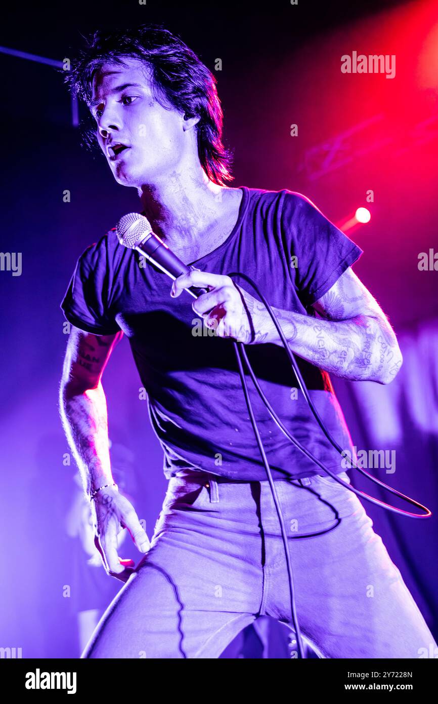 Milan, Italy. 26th Sep, 2024. The American singer songwriter Jaden ...