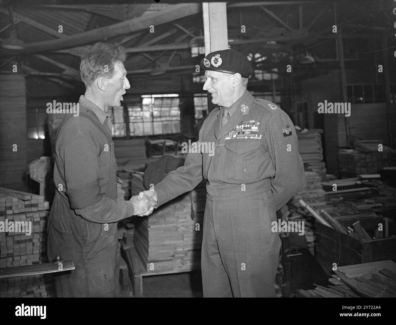 Back To Alamein. Field Marshal Lord Montgomery today, (Thursday) paid ...