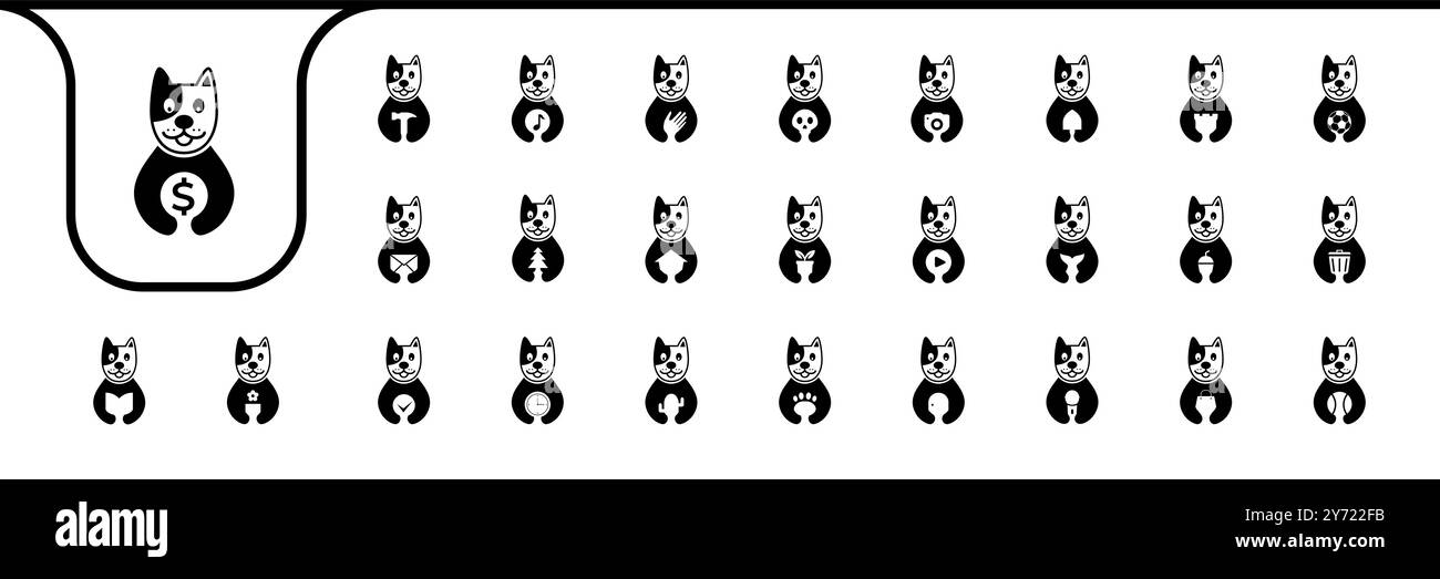 Cartoon dog digging Black and White Stock Photos & Images - Alamy